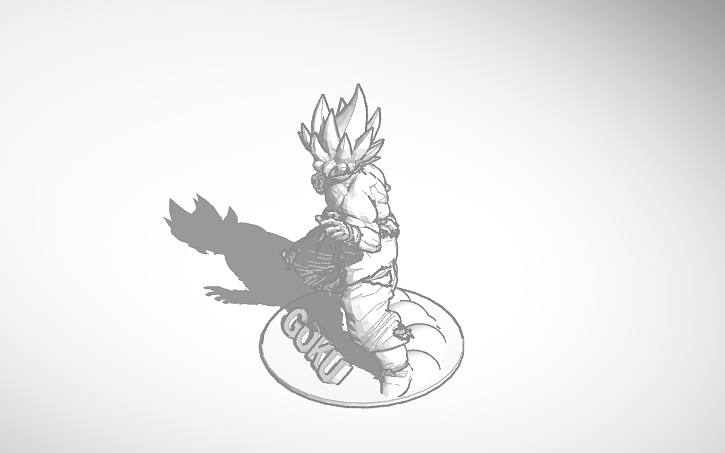 3D design Goku - Tinkercad