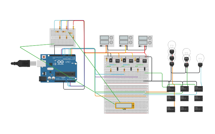 Circuit design Контроллер напряжения | Tinkercad