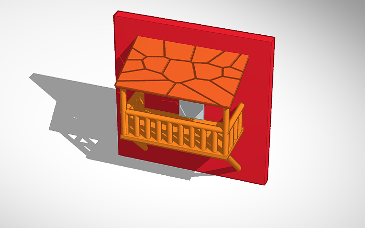 3D design balkon - Tinkercad