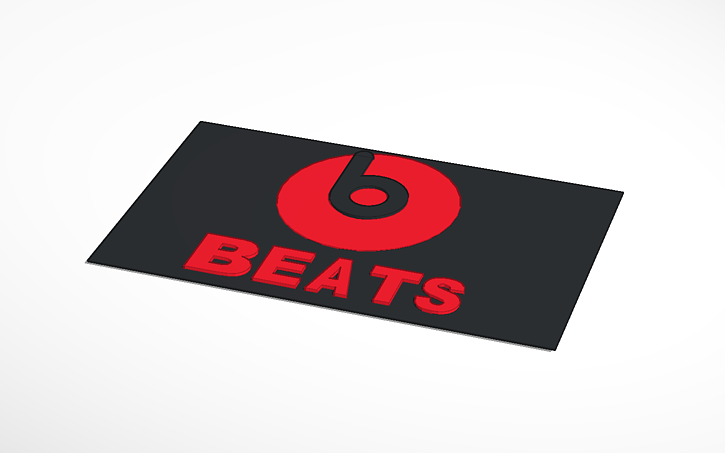3D design Beats symbol - Tinkercad