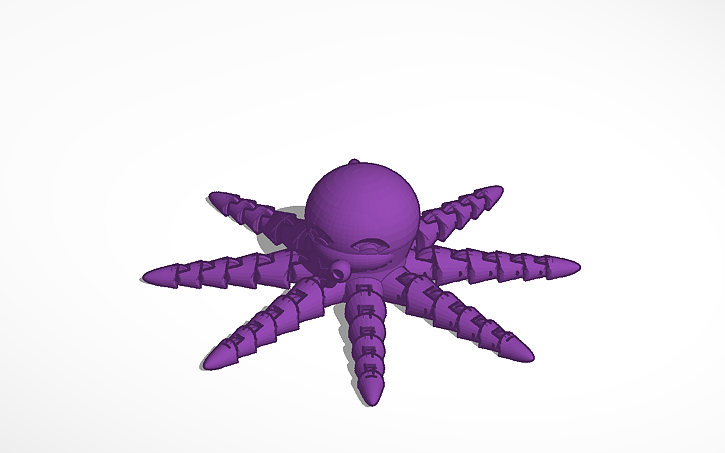 3D design octopus - Tinkercad