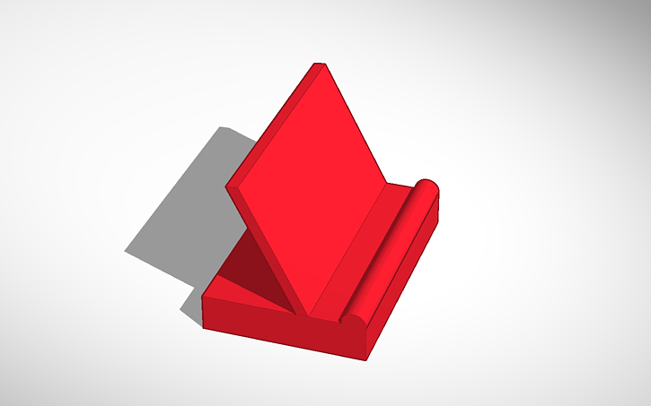 3D design Phone holder - Tinkercad