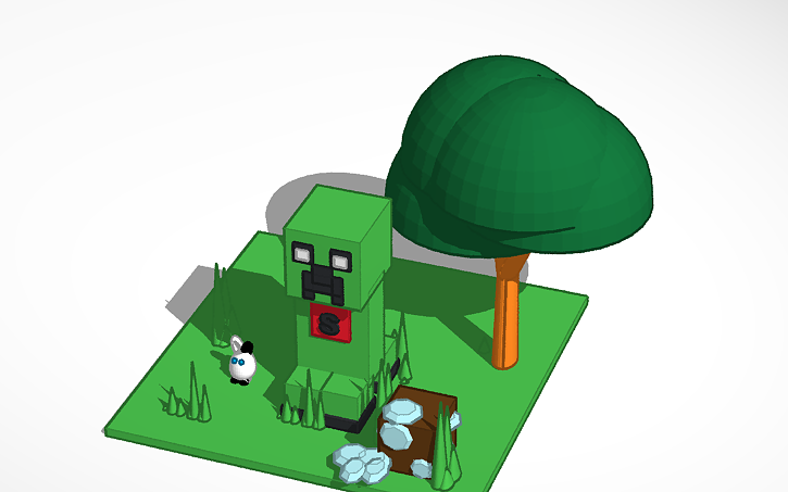 3D design super creeper (minecraft) | Tinkercad