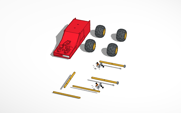 3D design Working car Test #1 | Tinkercad