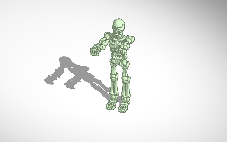 3D design skeleton - Tinkercad