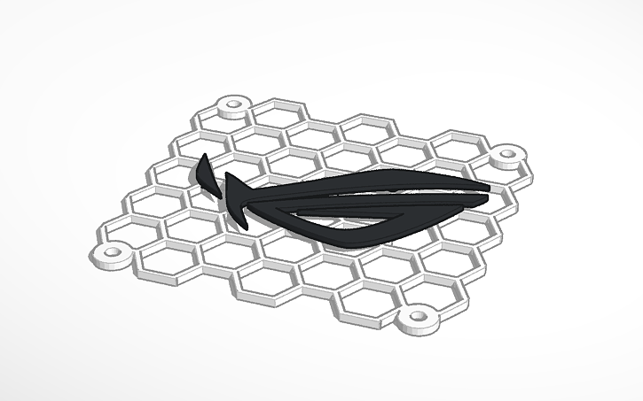 3D design Rejilla ROG (ROG FAN GRILL) - Tinkercad