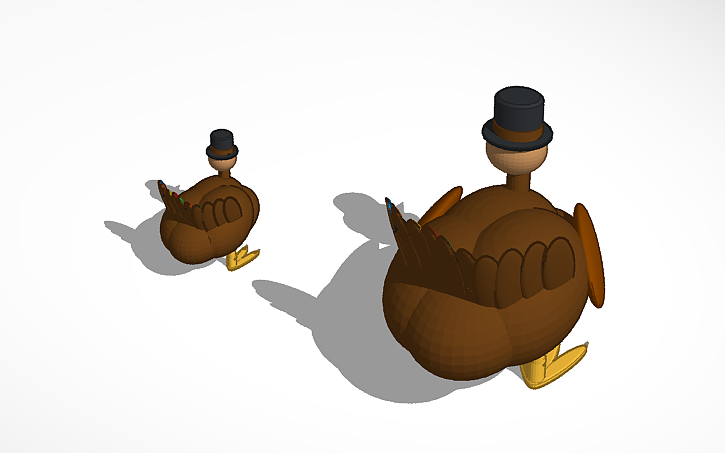 3D design Thanksgiving Turkey | Tinkercad