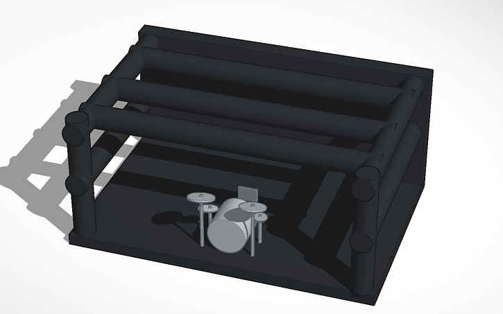 3D design Back In Black Stage - Tinkercad