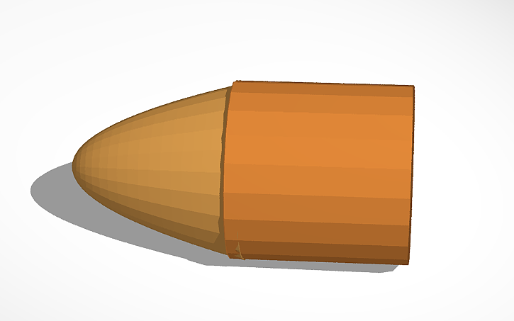 3d Design Gun Bullet Tinkercad