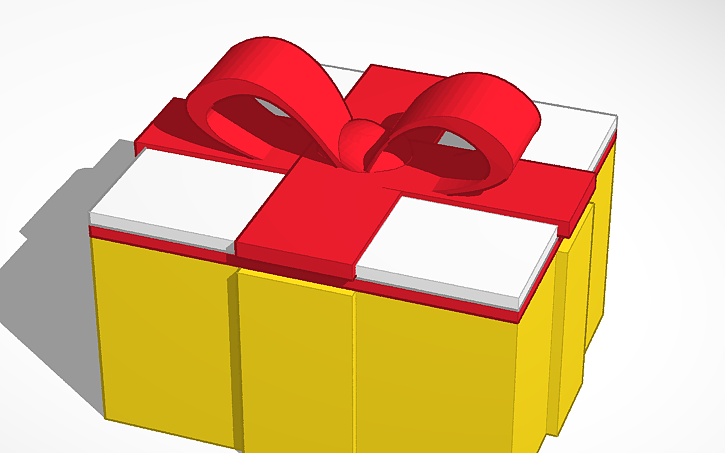 3D design gift box - Tinkercad