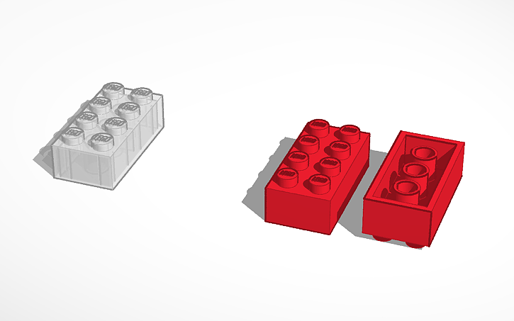 3D design Lego Brick - Tinkercad