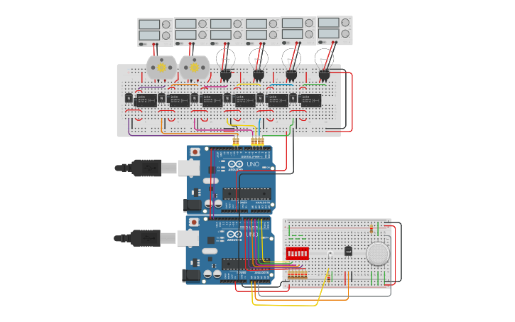 Circuit design PRACTICA 1 U5 - Tinkercad