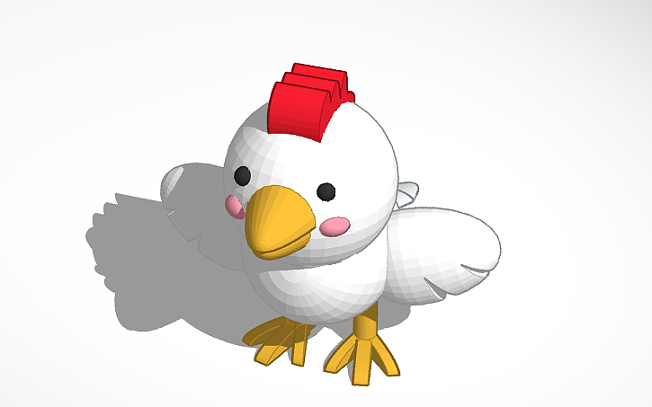 3D design Chibi Chicken - Tinkercad