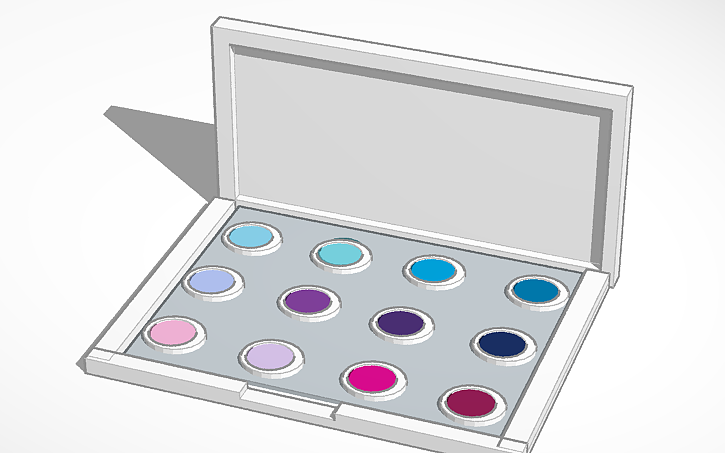 3D design Makeup palette!!! - Tinkercad