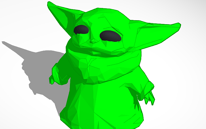 3D design Baby Yoda | Tinkercad