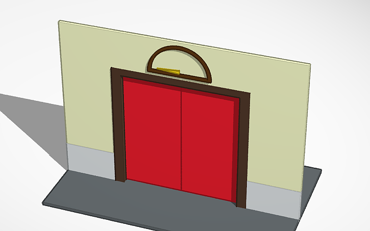 3D design #tinktober red liquid elevator - Tinkercad