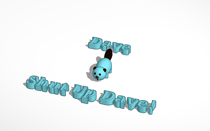 3D design Dream Beaver-Dave - Tinkercad
