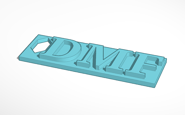 3D design Key Chain!!!!!! - Tinkercad
