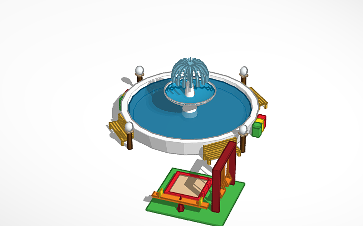 3D design Water Fountain by gendis 6c - Tinkercad