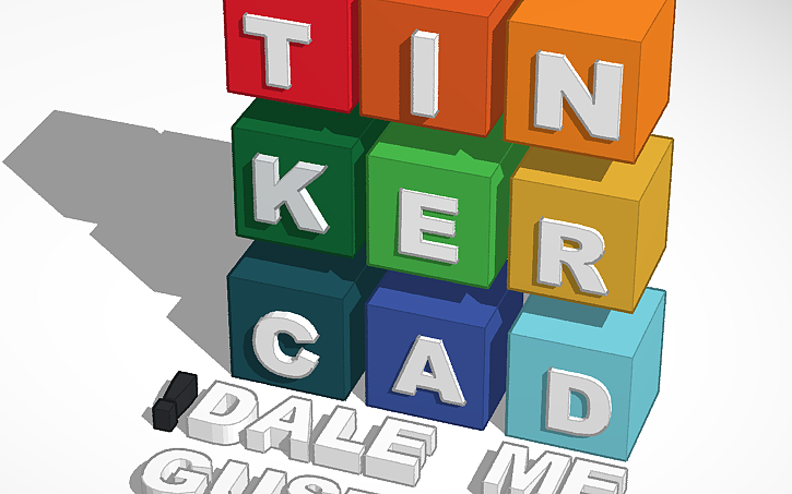 3D design logo de tinketcad dale me gusta | Tinkercad