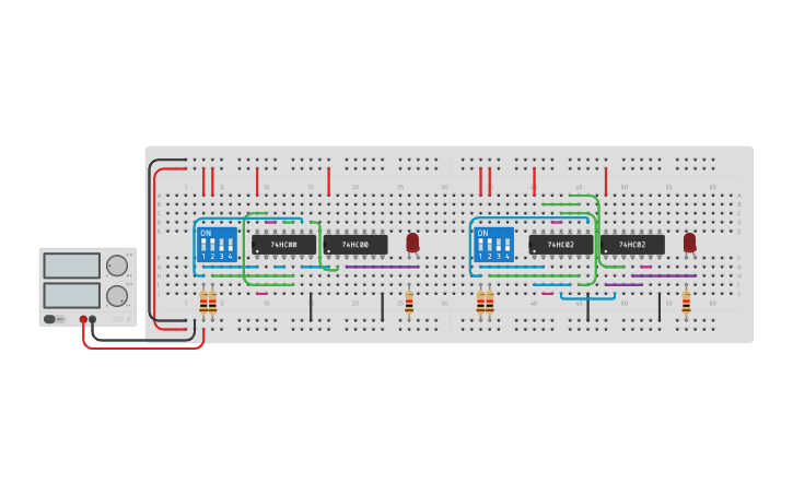 Circuit Design Xor Gate Using Nand And Nor Gate Tinkercad