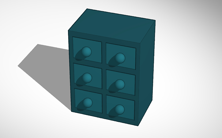 3D design drawers - Tinkercad