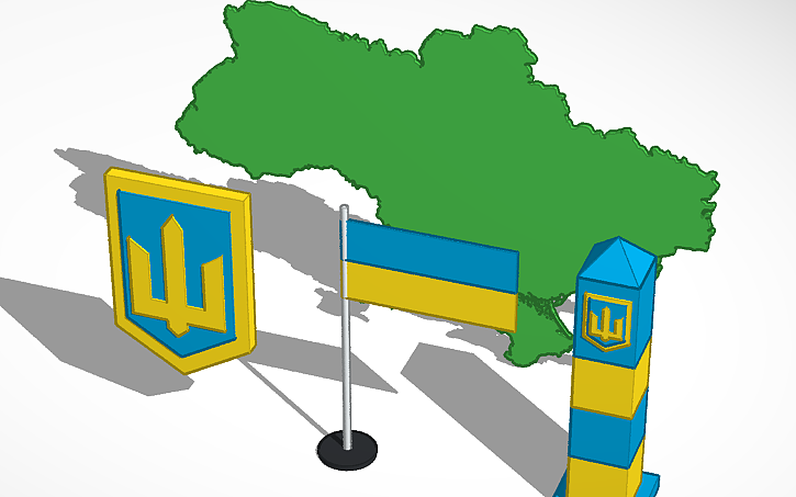 3D design Ukraine 3D - Tinkercad