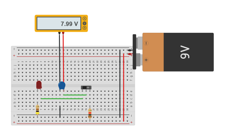 Circuit Design Capacitor Discharge To Led Tinkercad