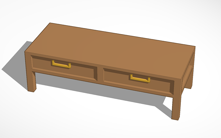 3D design coffee table | Tinkercad