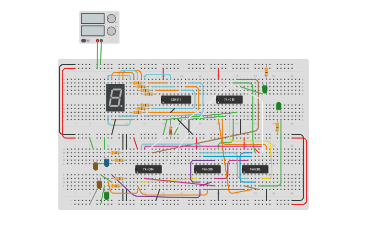 Circuit design Lab07 Vending Machine | Tinkercad