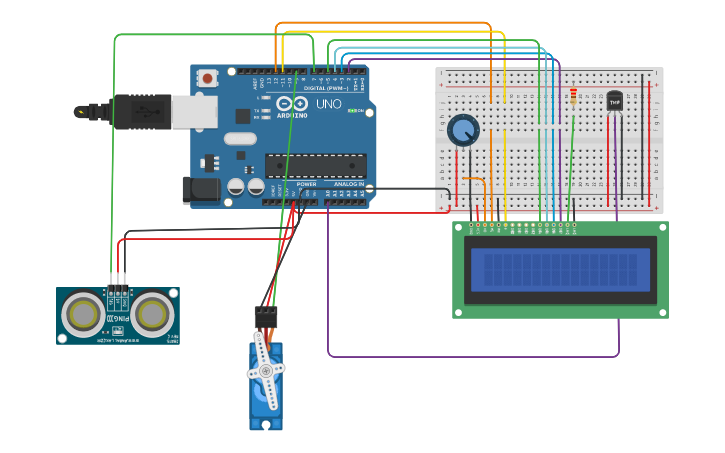Circuit design All combined. | Tinkercad
