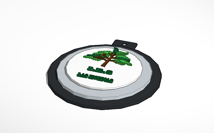 3D design Llavero Las Encinas | Tinkercad