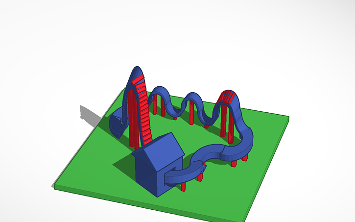 3D design Roller Coaster - Tinkercad