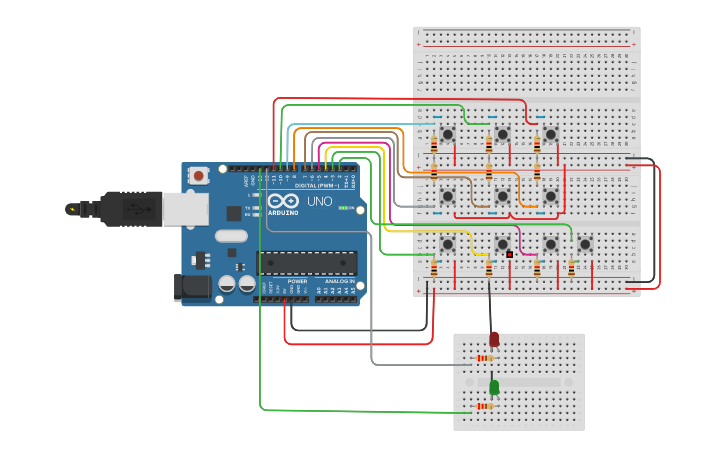 Circuit design prison break - Tinkercad