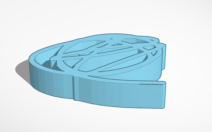 3D design Blood customs message - Tinkercad