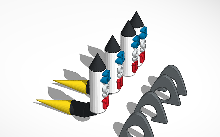 3D design rocket for build | Tinkercad