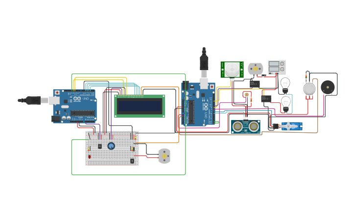 Circuit design home Automation - Tinkercad
