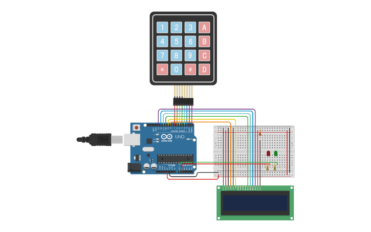 Circuit Design Combination Lock Tinkercad