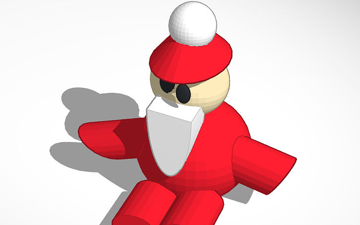 3D design santa - Tinkercad