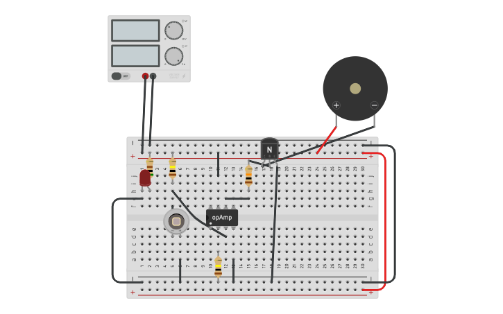 Circuit design Anti-Theft - Tinkercad