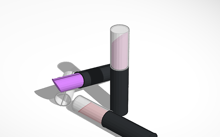 3D design lipstick - Tinkercad