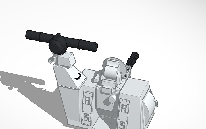 3D design CIWS(SGE-30 goalkeeper) - Tinkercad