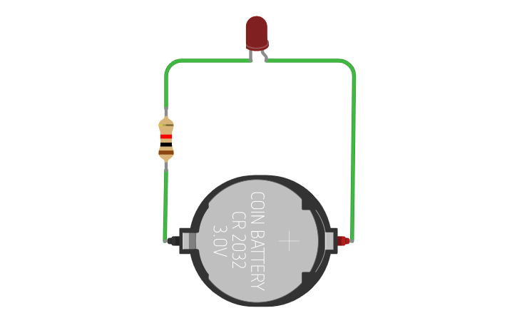Circuit Design Resistor With Led Tinkercad