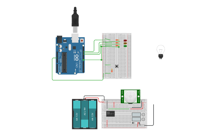 Circuit design PRACTICA 18 - Tinkercad