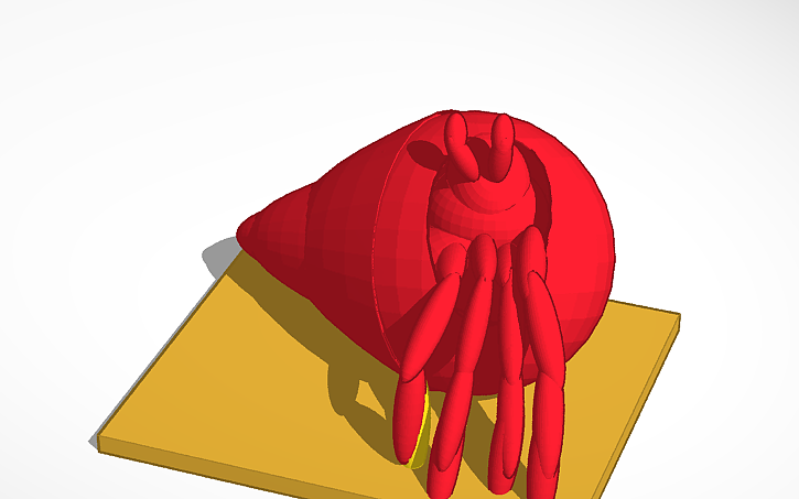 3D design Hermit Crab - Tinkercad