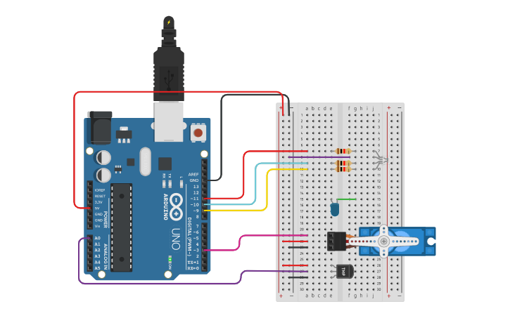 Circuit design Arduino Lighbulb - Tinkercad