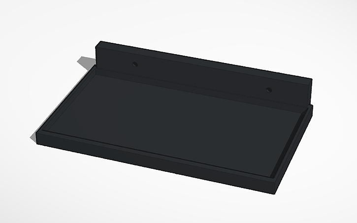 3D design laundry shelf - Tinkercad