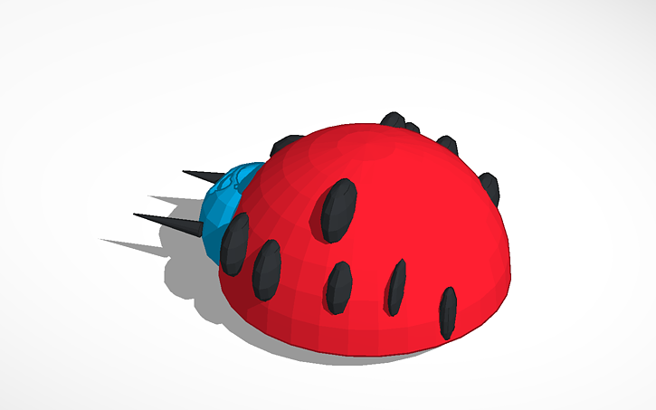 3D design ladybug - Tinkercad