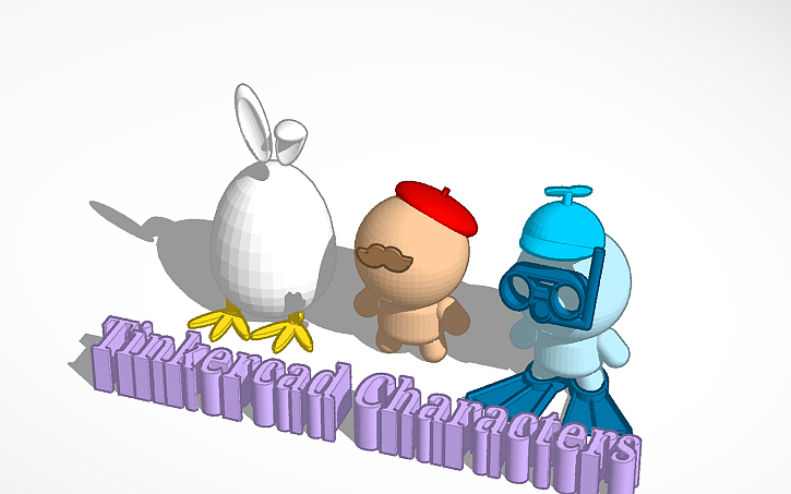 3d Design Tinkercad Character Tinkercad