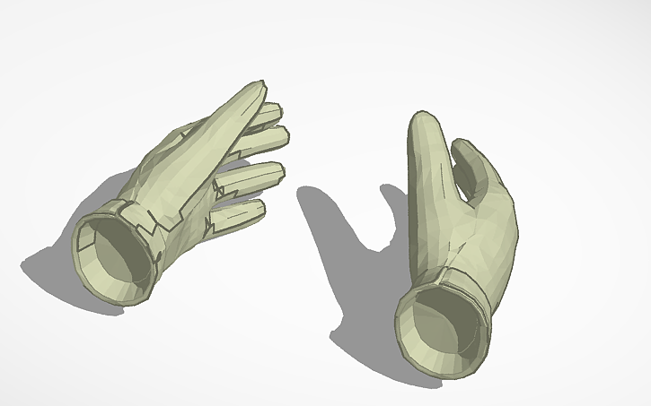 3D design Gloves Standoff2 type 1 - Tinkercad